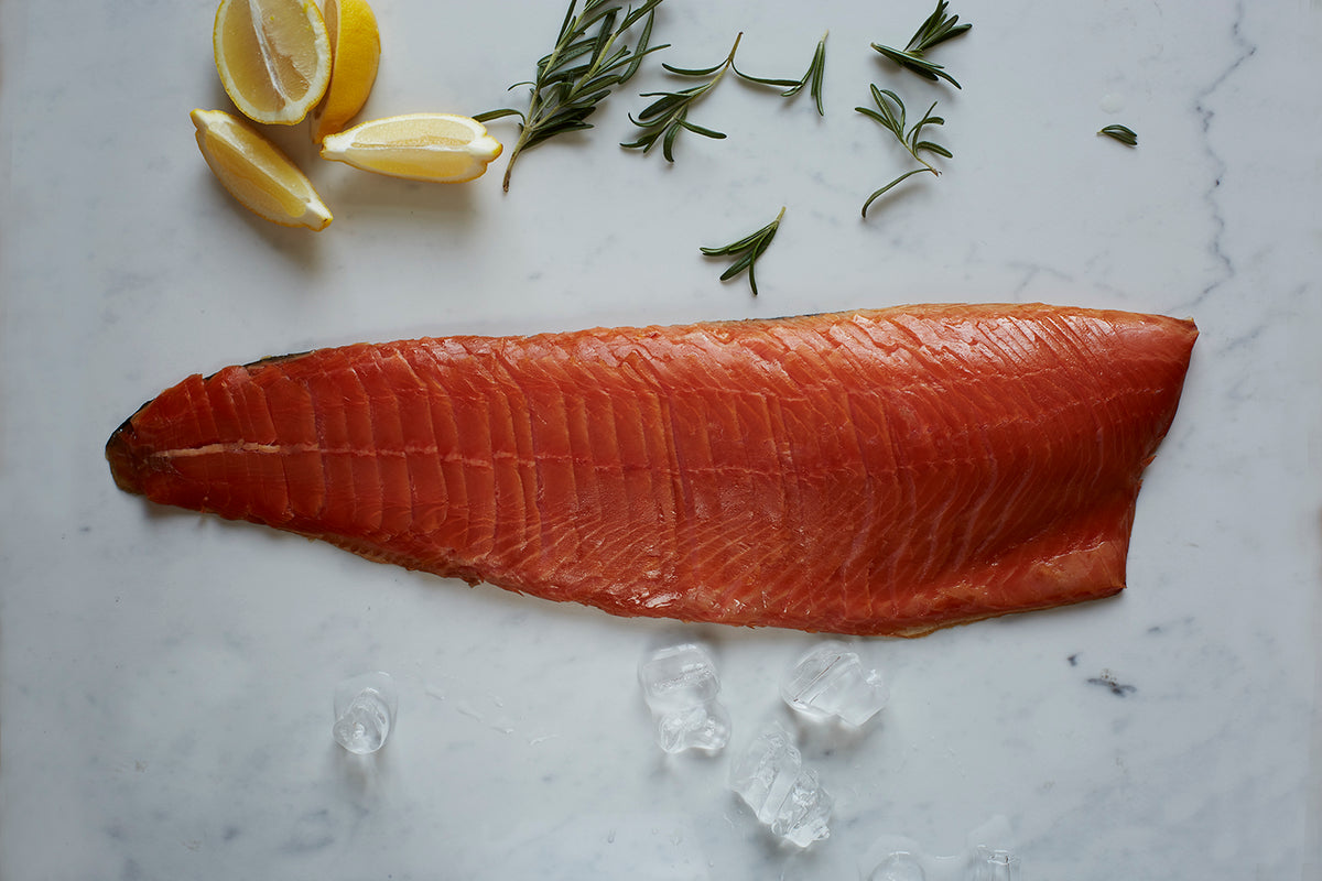 London Smoked Salmon Whole Fillet D-Cut Sliced – Secret Smokehouse